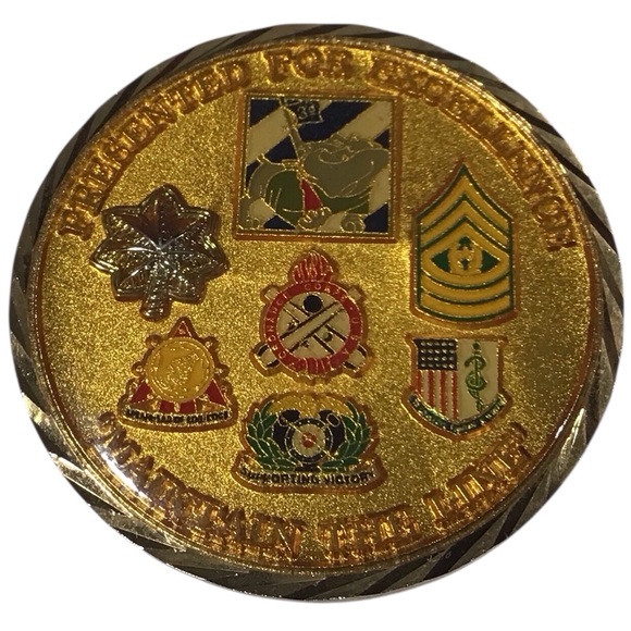 Other | Military Challenge Coin Army Dog Face Soldier Presented For ...